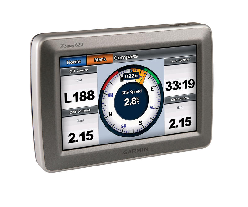 Garmin 620 GPS för båten och bilen med knivskarp skärm.