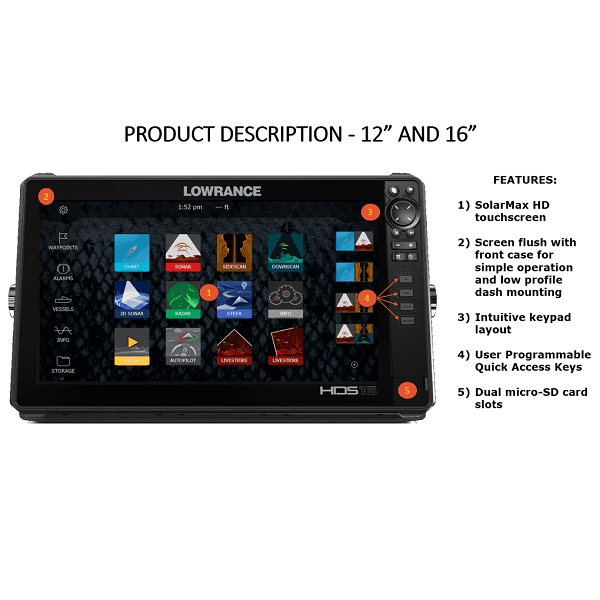 Lowrance HDS 16 LIVE • 000-14430-001 • ssbilbehor.se