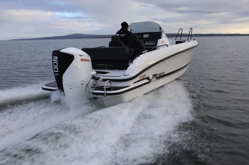Micore 68cc R-Design & Honda 200 hk DBW Sporty White • SS Marin ...
